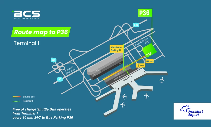 Frankfurt Airport (FRA) Charter Bus Guide: Stops, Parking & Navigation